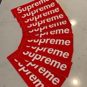 Supreme | Accessories | Supreme Logo Stickers | Poshmark
